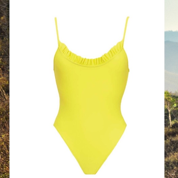 Castamira | Swim | Kara Ruffle One Piece In Limoncello | Poshmark